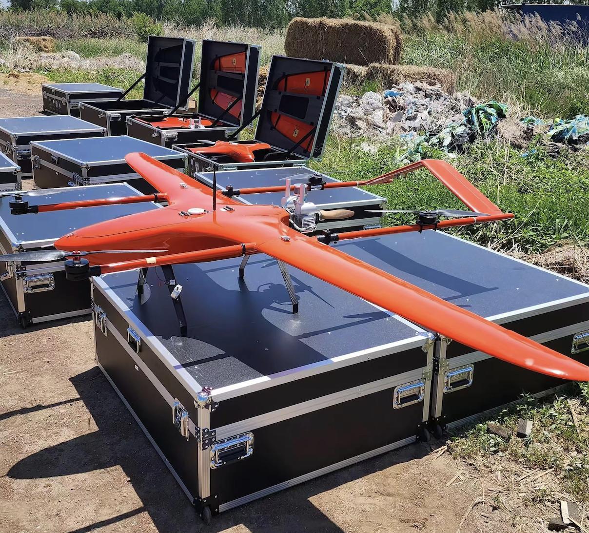 Tactical Drone 5meter Wingspan New Gasoline VTOL 18Hours Endurance ...