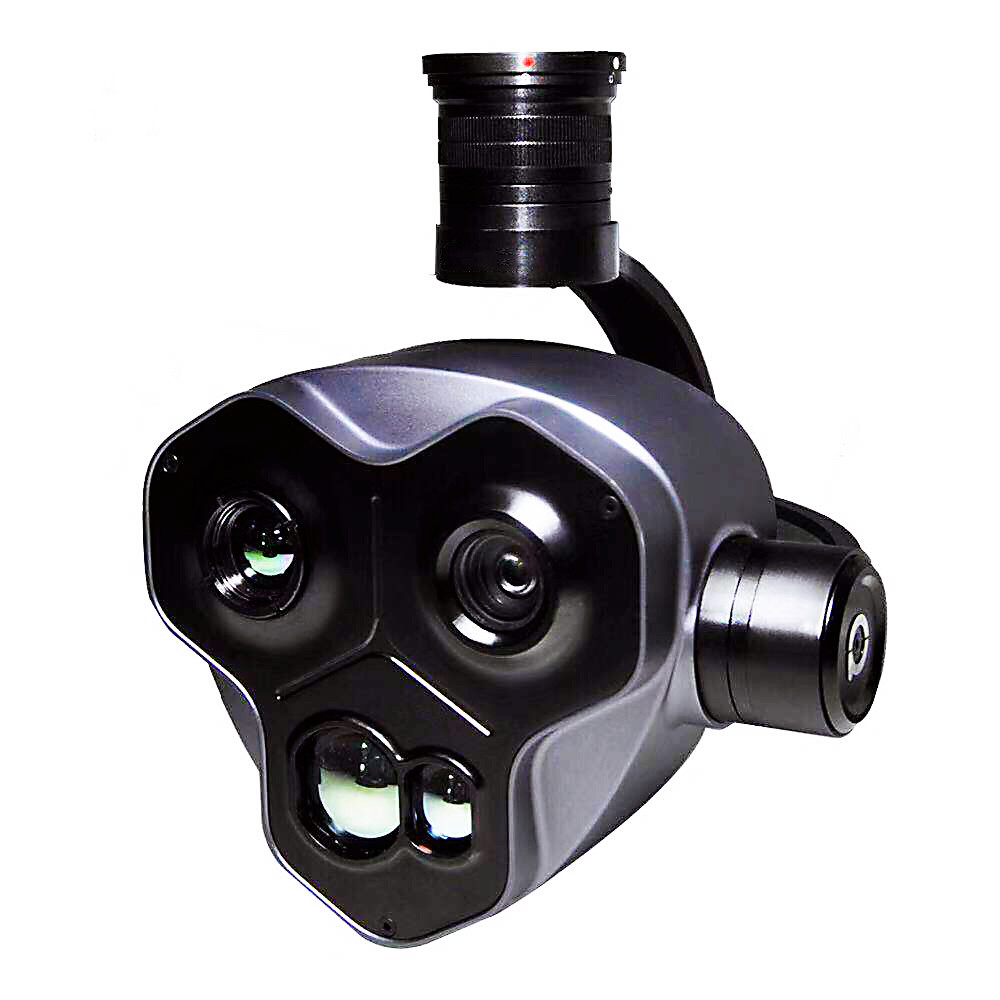 New Zoom Triple Camera EO/IR Target Locking 5KM Distance Measurement ...